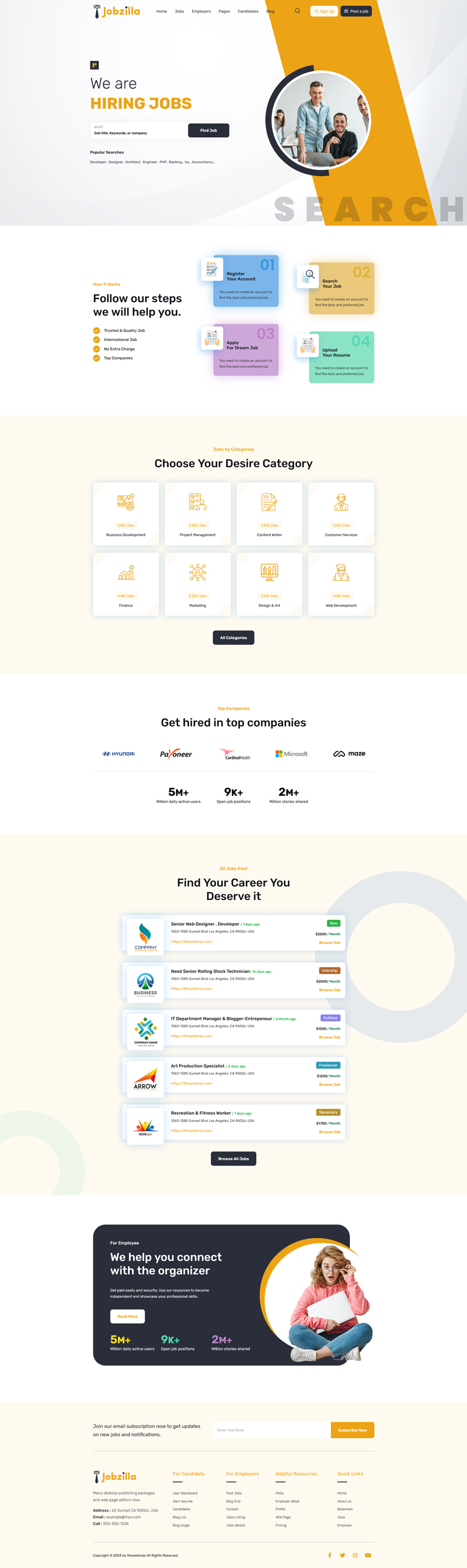 Jobzilla Template React JS