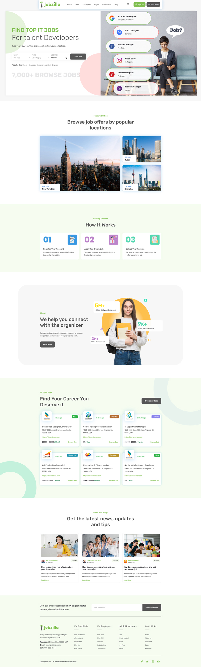 Jobzilla Template React JS