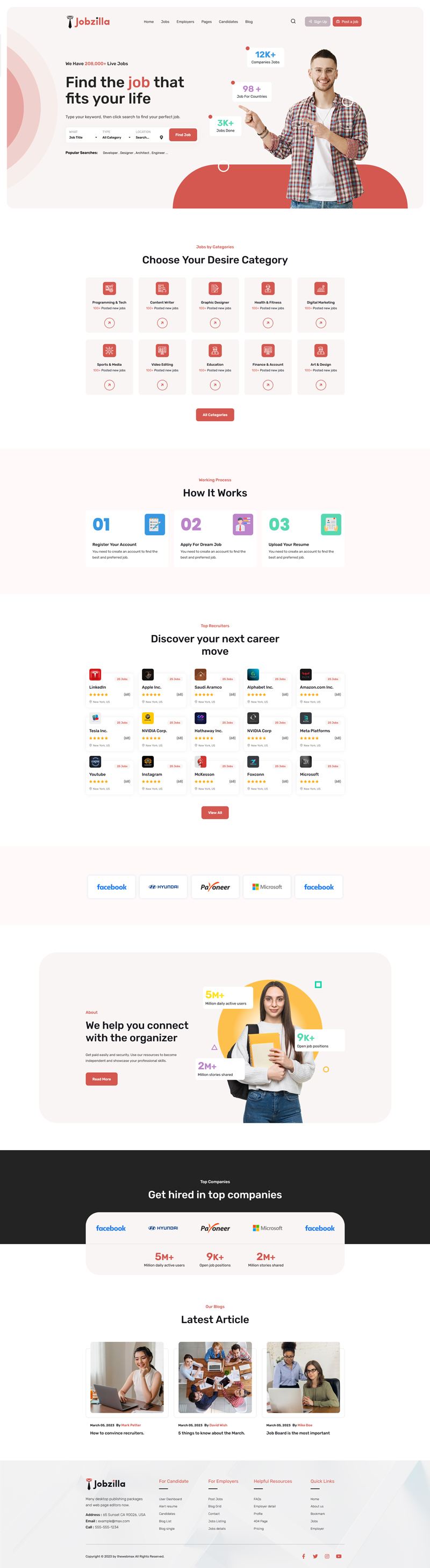 Jobzilla Template React JS