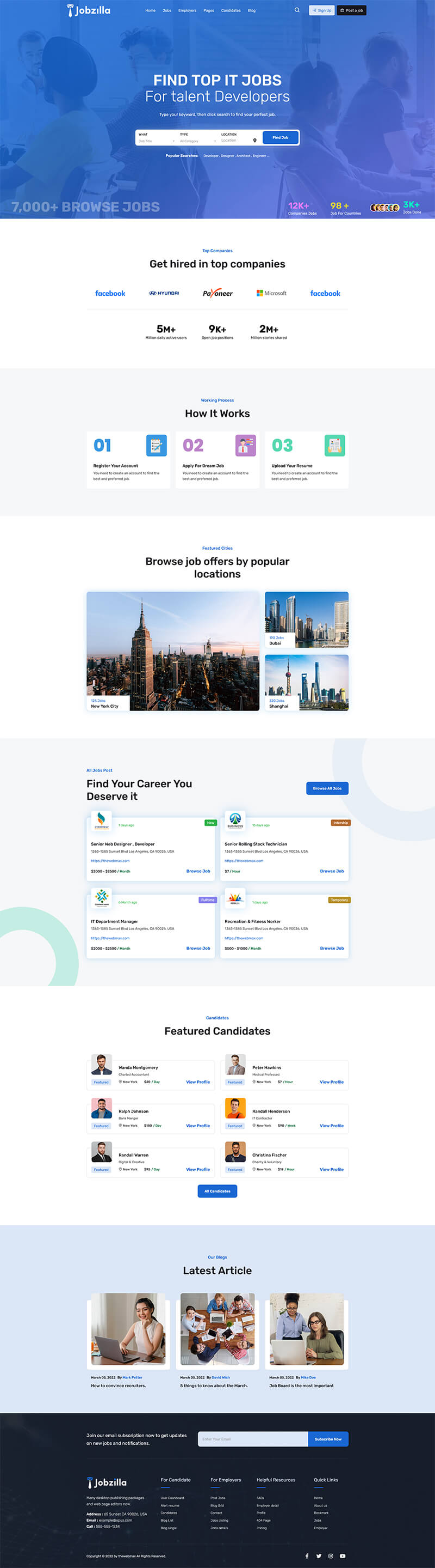 Jobzilla Template React JS