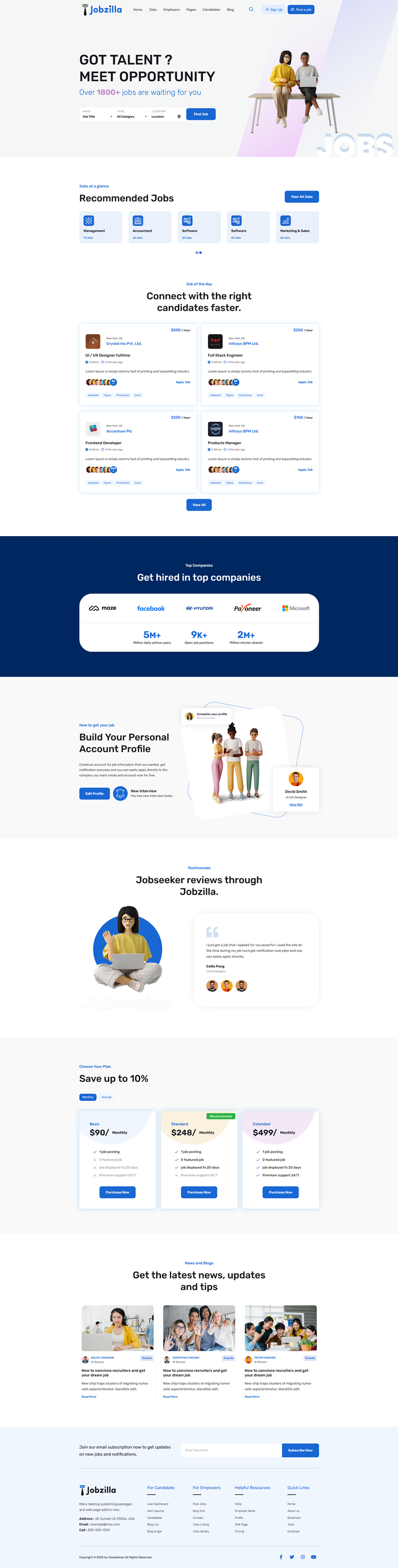 Jobzilla Template React JS